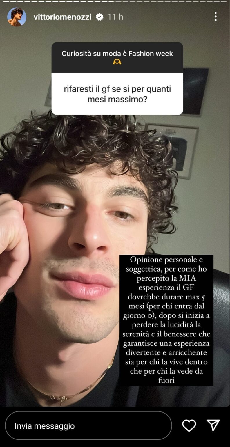Vittorio Menozzi, che c'è dietro la sua partecipazione al GF