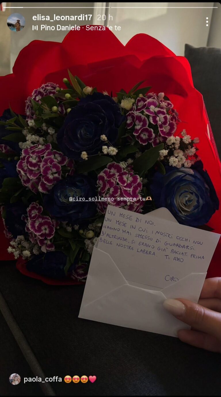 Ciro ed Elisa a un mese da UeD: dedica e sorpresa di lui